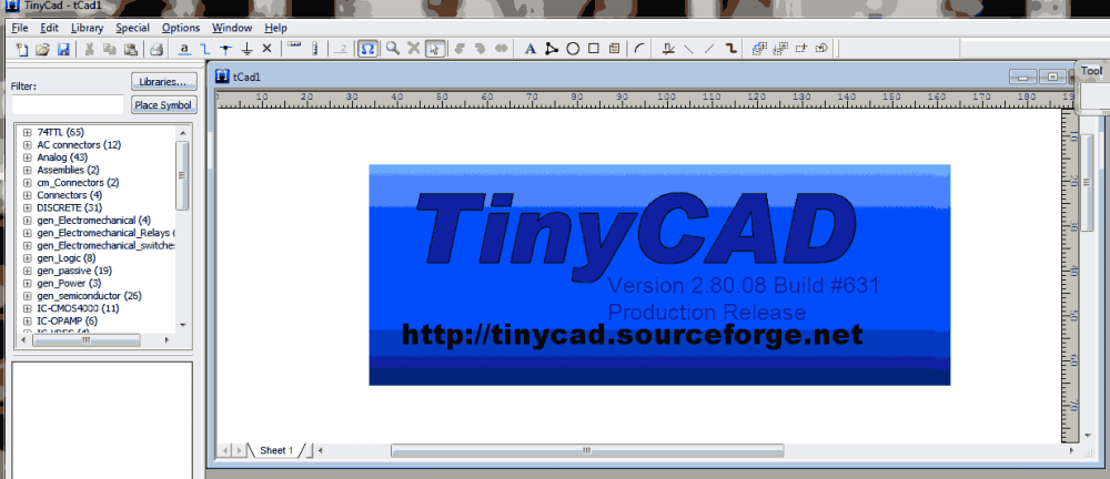 Download tinycad programa para ajudar a desenhar diagramas de circuito