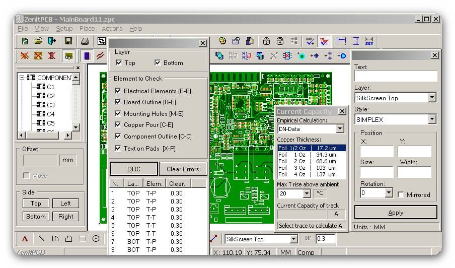 Download ZenitPCB suite 2.01 Software CAD PCB - Toni Eletrônica