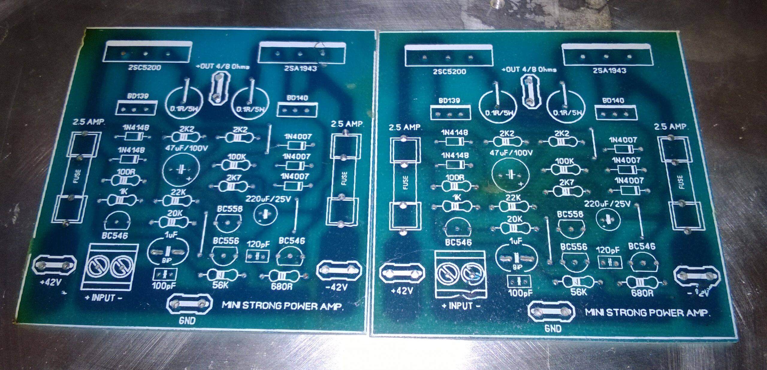 Mini Strong Power Amplifier - 100W RMS - Toni Eletrônica