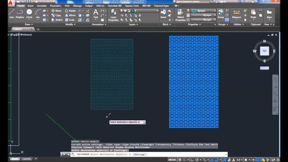 Autocad comando MATCHPROP - Toni Eletrônica