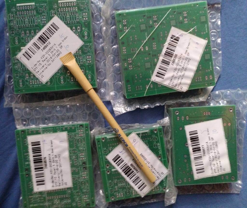 Unboxing Placas de circuito impresso da JLCPCB PCB - Toni Eletrônica