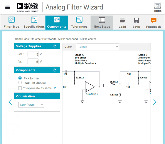 Analog Filter Wizard - Projetos de filtros analógicos - Toni Eletrônica