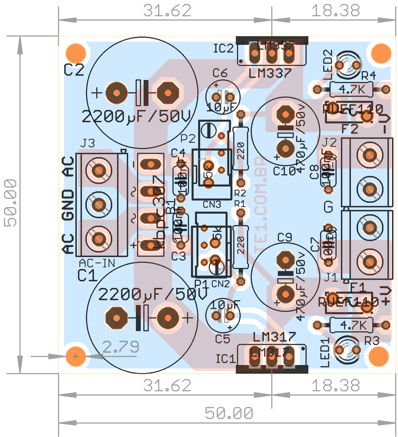 Lm317 e Lm337 Construindo um Circuito de Fonte de Alimentação Simétrica ...