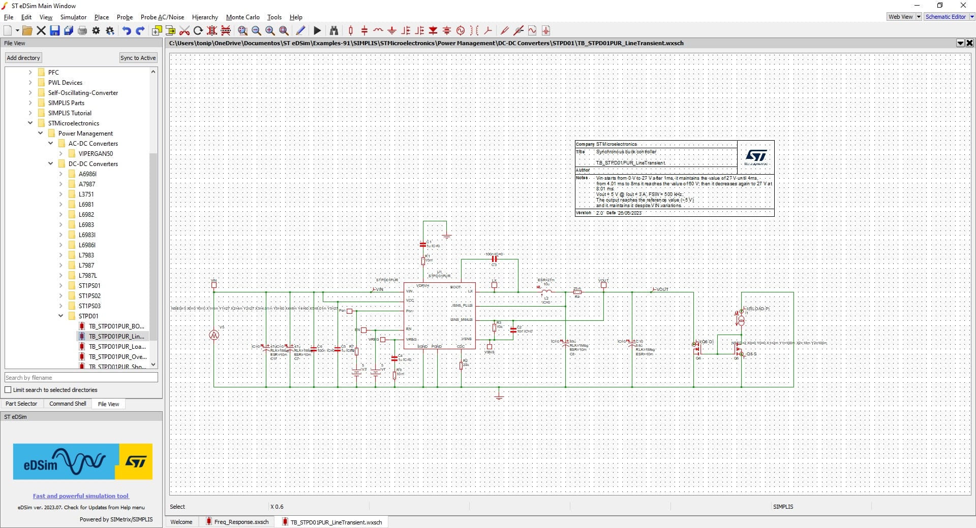 Dowload ST eDSim simulador para SMPS e circuitos analógicos - Toni ...