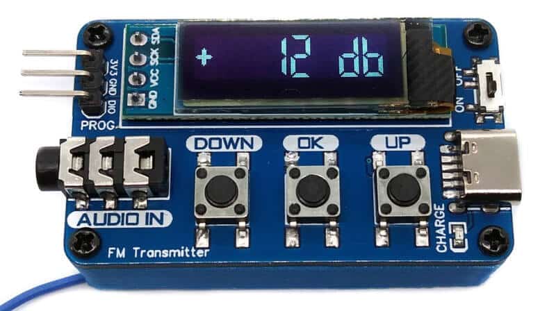 KT0803L Transmissor de FM estéreo digital - Toni Eletrônica