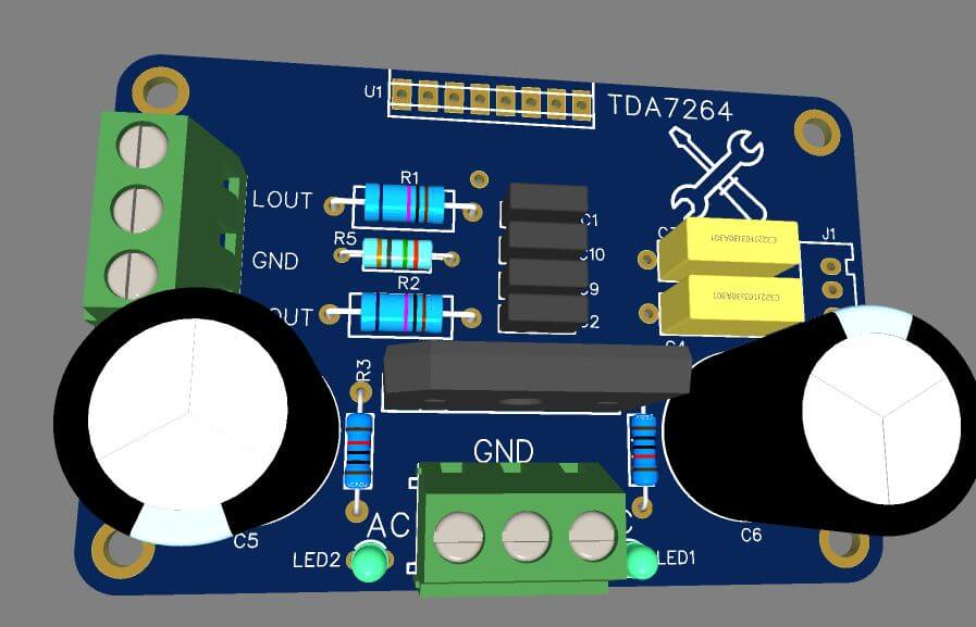 TDA7264: O amplificador estéreo compacto e eficiente de 25W - Toni Eletrônica