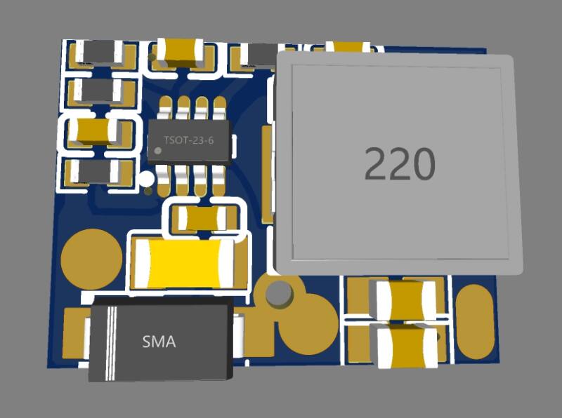 MP2225 Módulo conversor step-down de alta eficiência - Toni Eletrônica